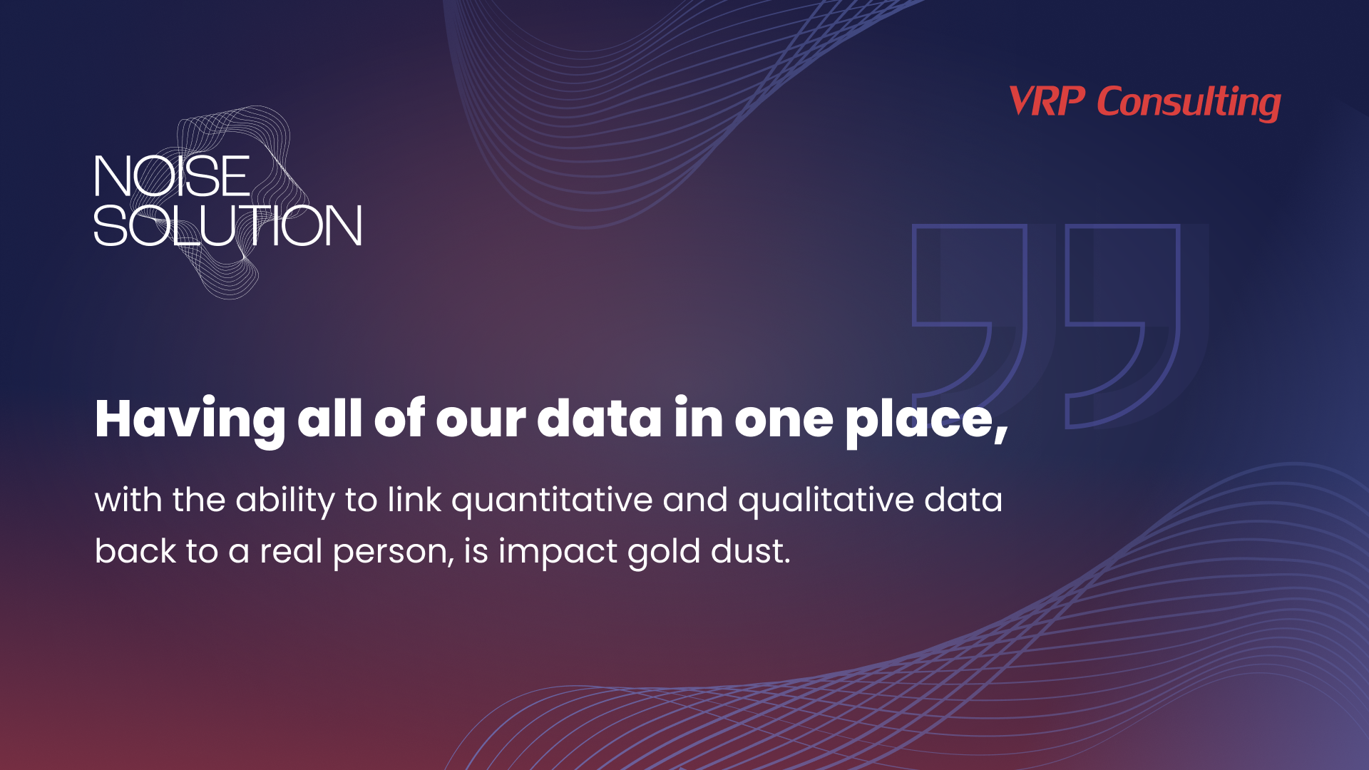 Noise Solution Interview on AI Journey | VRP Consulting