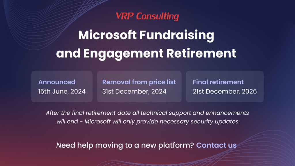 Microsoft Fundraising and Engagement Retirement, Migration to Salesforce